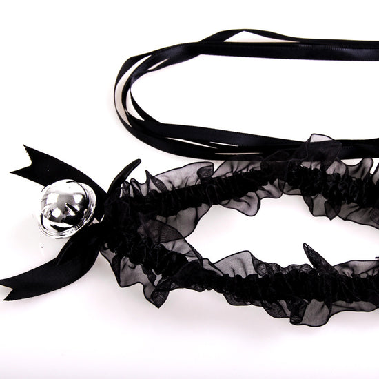 Sexy Lace Cat Collar – Lace and Leather