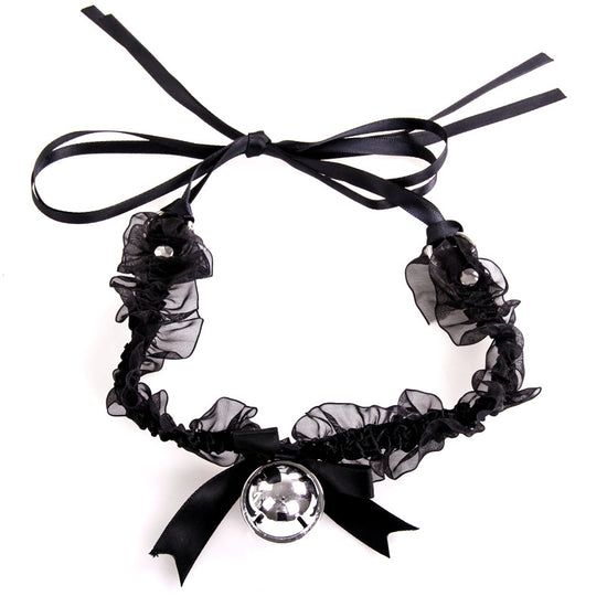 Sexy Lace Cat Collar – Lace and Leather